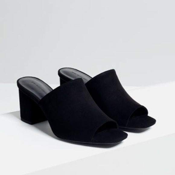 Zara | Shoes | Zara Highheel Backless Heel | Poshmark